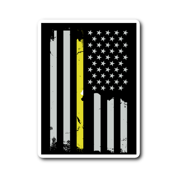 Thin Yellow Line Sticker - Towlivesmatter